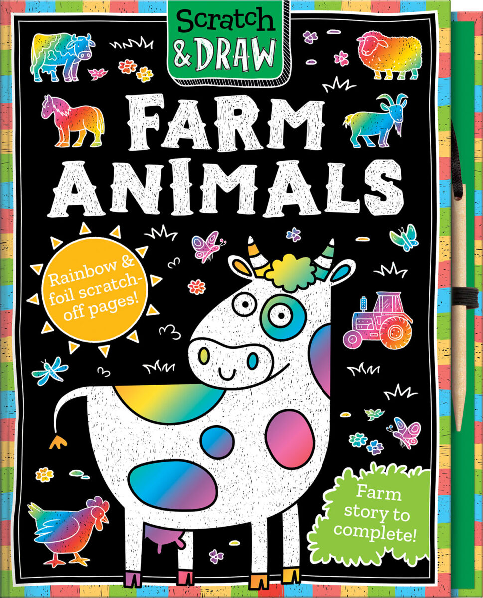 Farm Animals: Scratch & Draw - Diwan