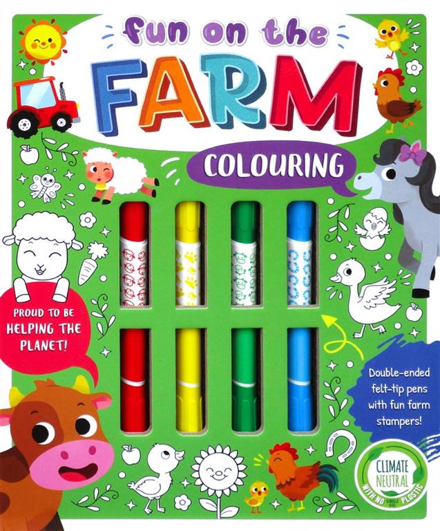 Fun On The Farm Colouring (Book and Colouring Pens) - Diwan