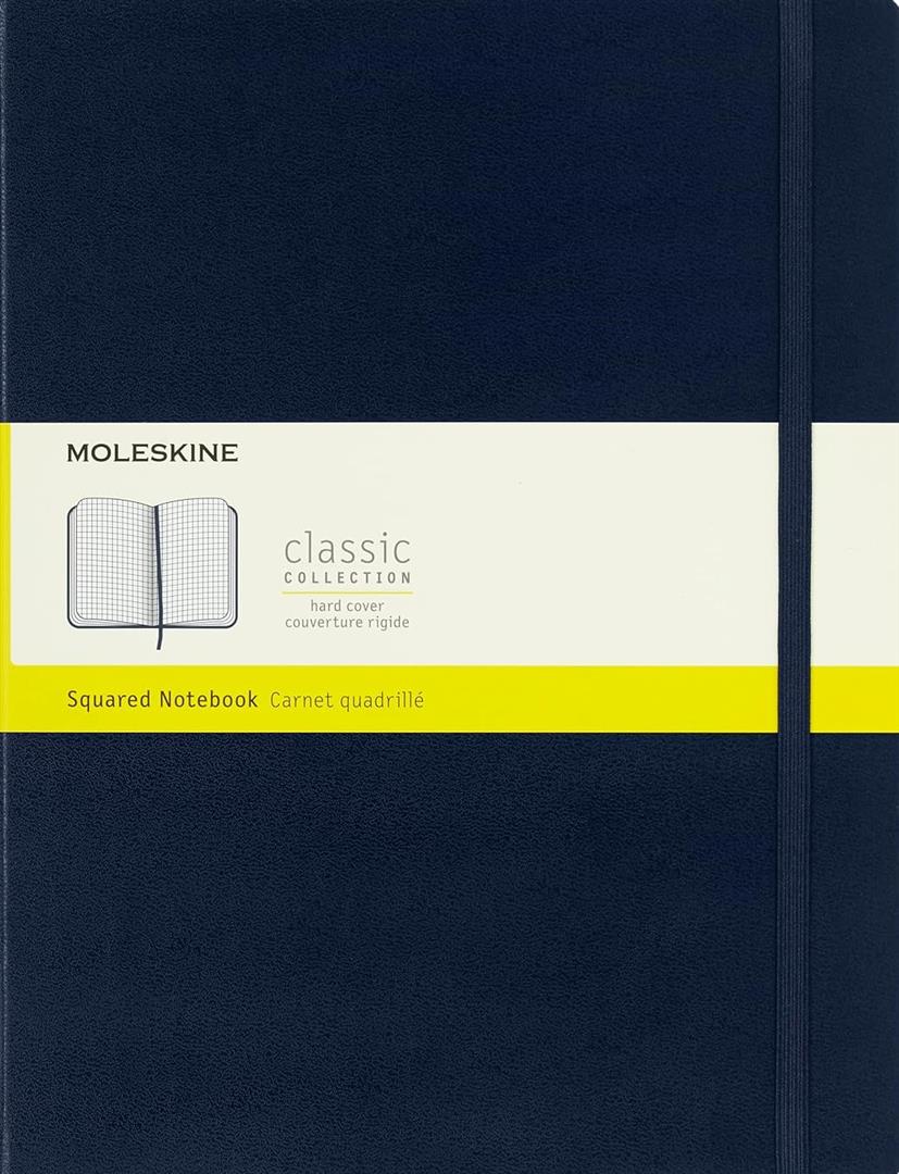 Notebook Large Dotted Hard Sap.Blue - Diwan