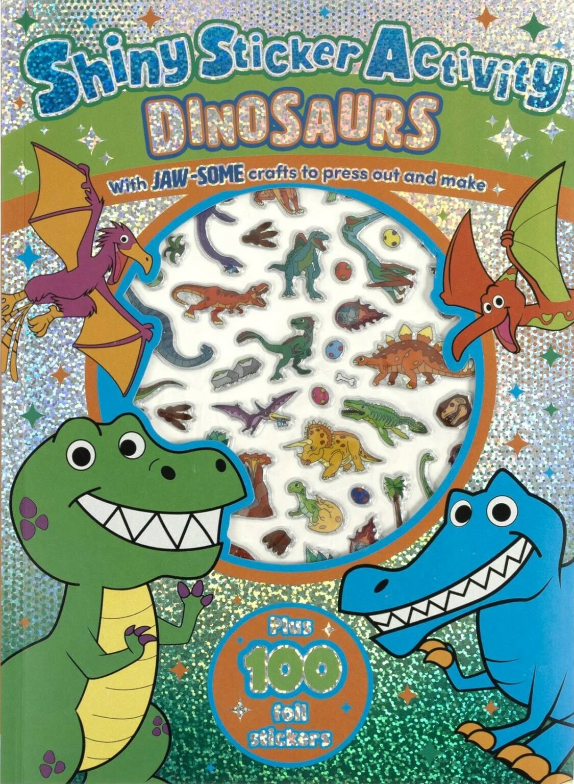 Shiny Sticker Activity: Dinosaurs - Diwan